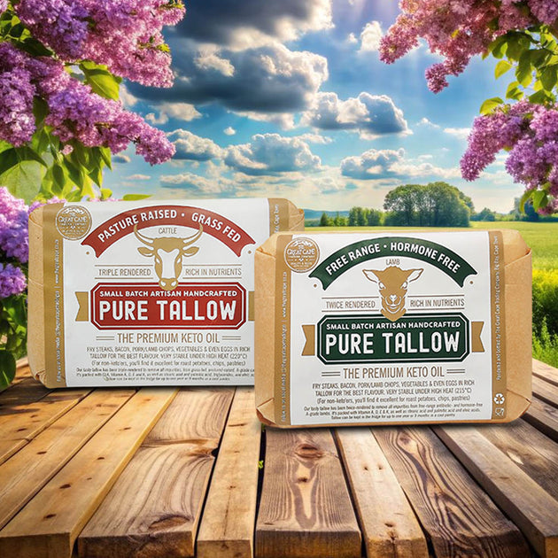 Pure Tallow from Grass-fed Pasture-reared Cows | 300g Brick | The Great ...